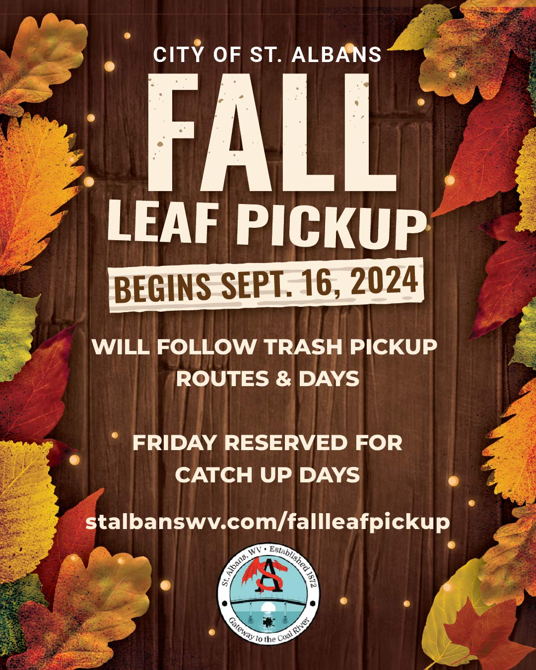 2024 St. Albans Fall Leaf Pick Up - City of St. Albans, WV